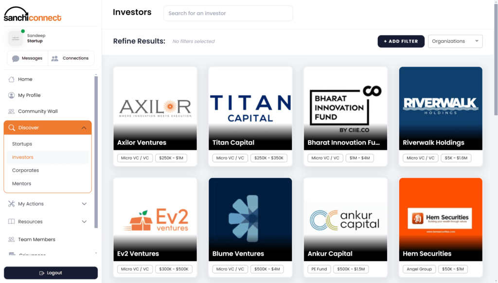 Startups - SanchiConnect